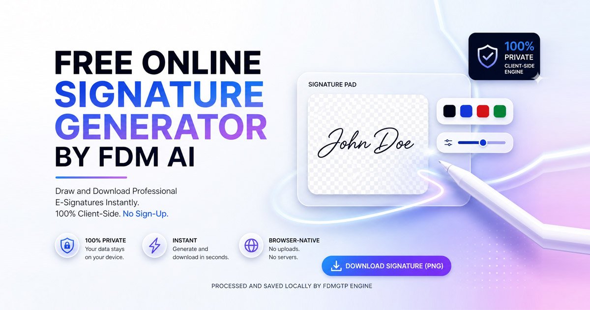 Free Online Signature Generator: Professional E-Signature Pad