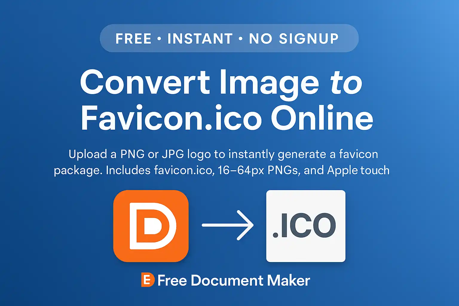 Free Document Maker | Favicon Converter – Generate Favicon.ico from PNG ...