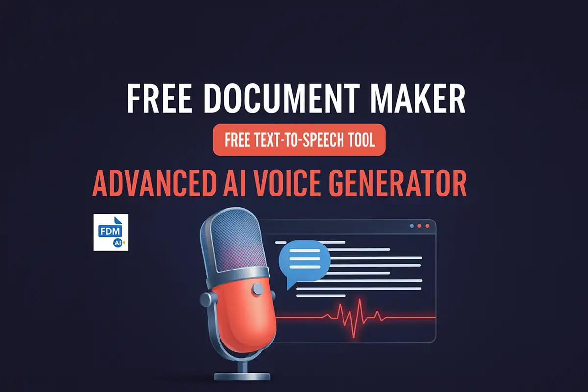 Text to Speech Converter – Free AI Voice Generator | Free Document Maker