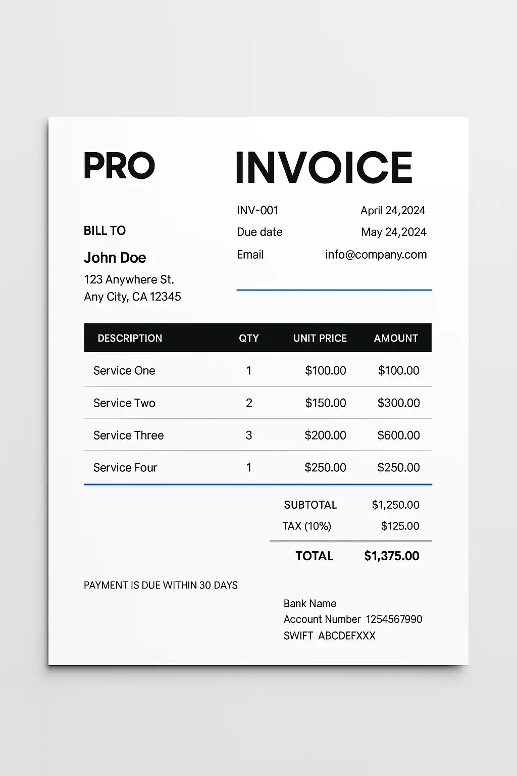 Free Business Templates – Free Document Maker