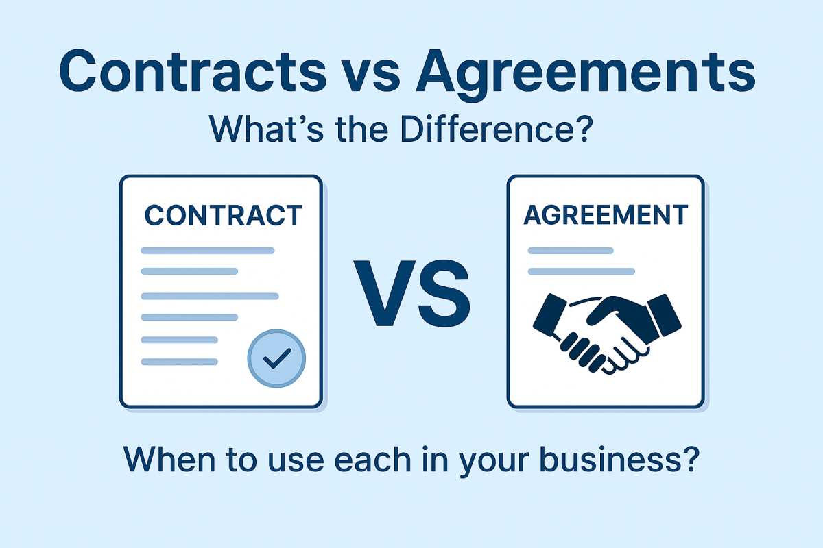 Contracts vs Agreements – What’s the Difference?